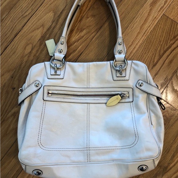 Coach | Bags | Coach White Tote | Poshmark